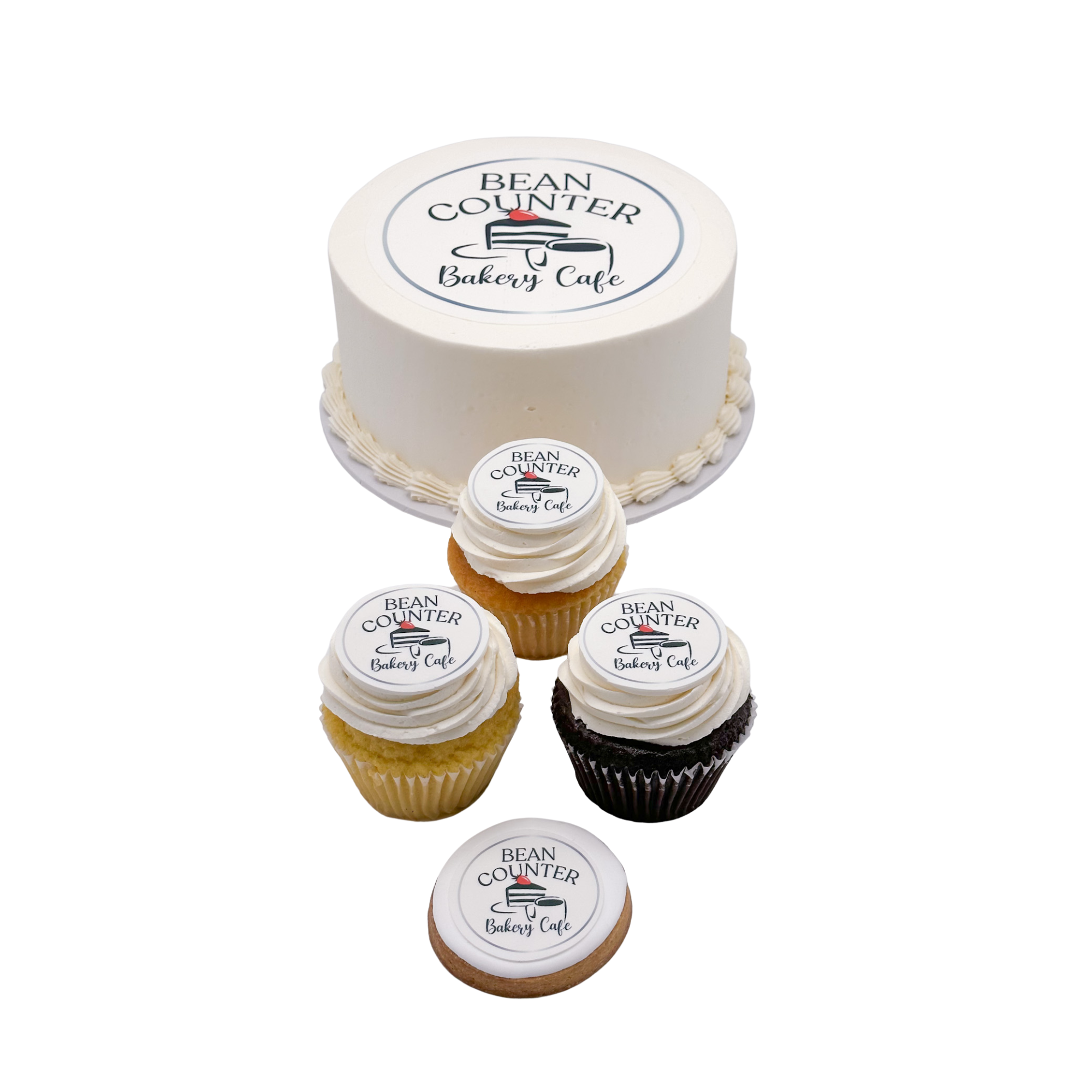 Logo/Printed Edible Image Cake – Bean Counter Bakery